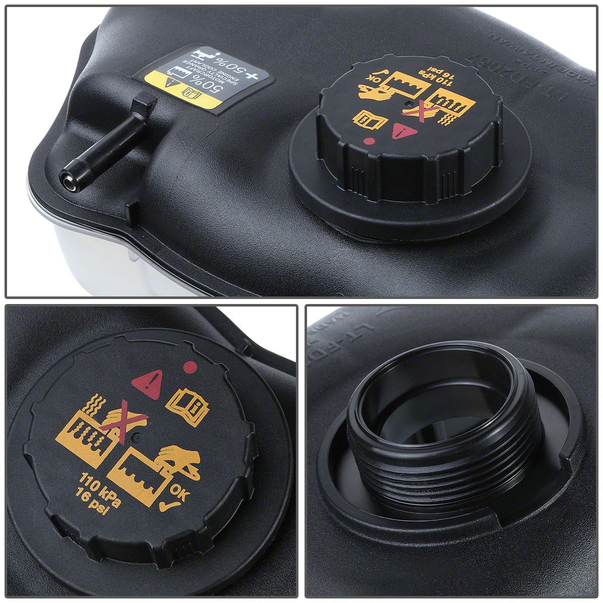 Mustang Coolant Recovery Tank with Cap (11-14 Mustang GT, V6) - Free ...