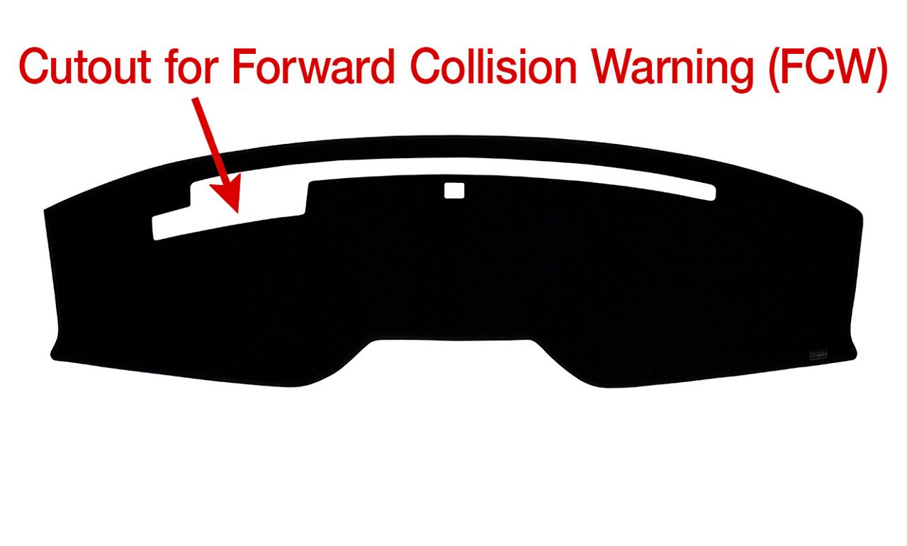 Mustang Custom Fit Dash Cover; Brushed Suede Mocha (15-23 Mustang w ...