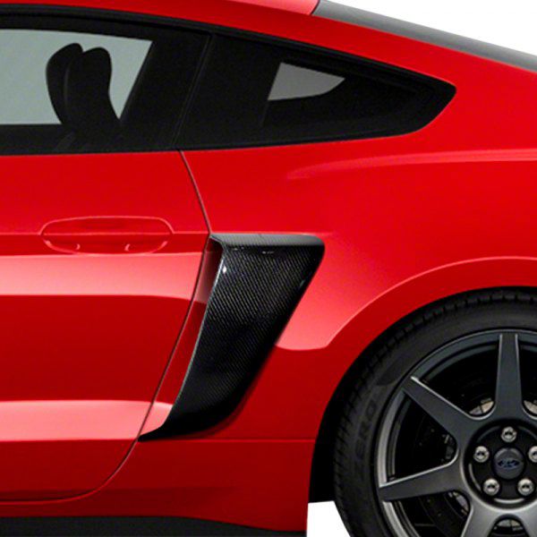 Mustang CVX Side Scoops; Carbon Fiber (15-23 Mustang) - Free Shipping