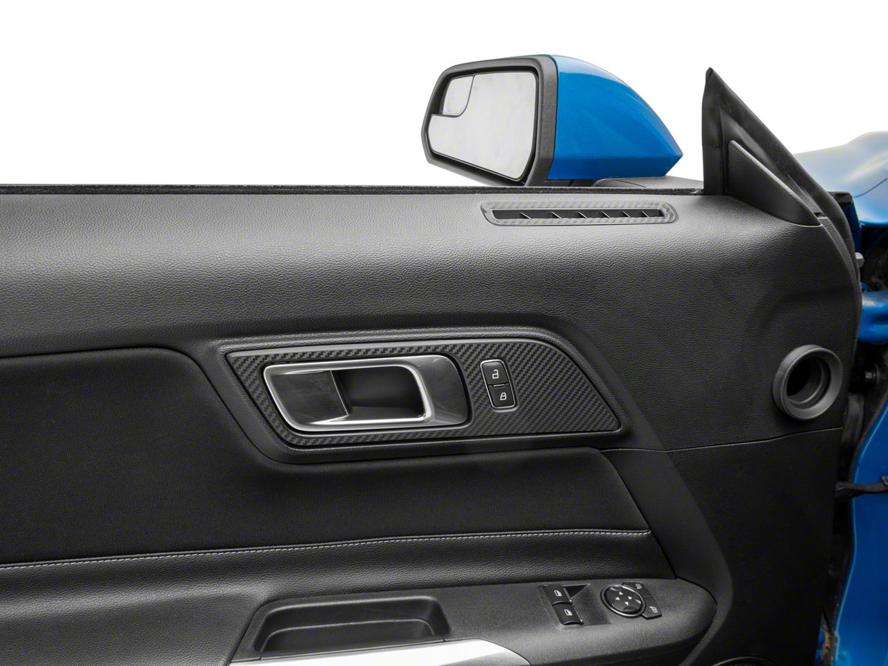 Mustang Dash Overlay Kit; Black Carbon Fiber (15-23 Mustang) - Free ...