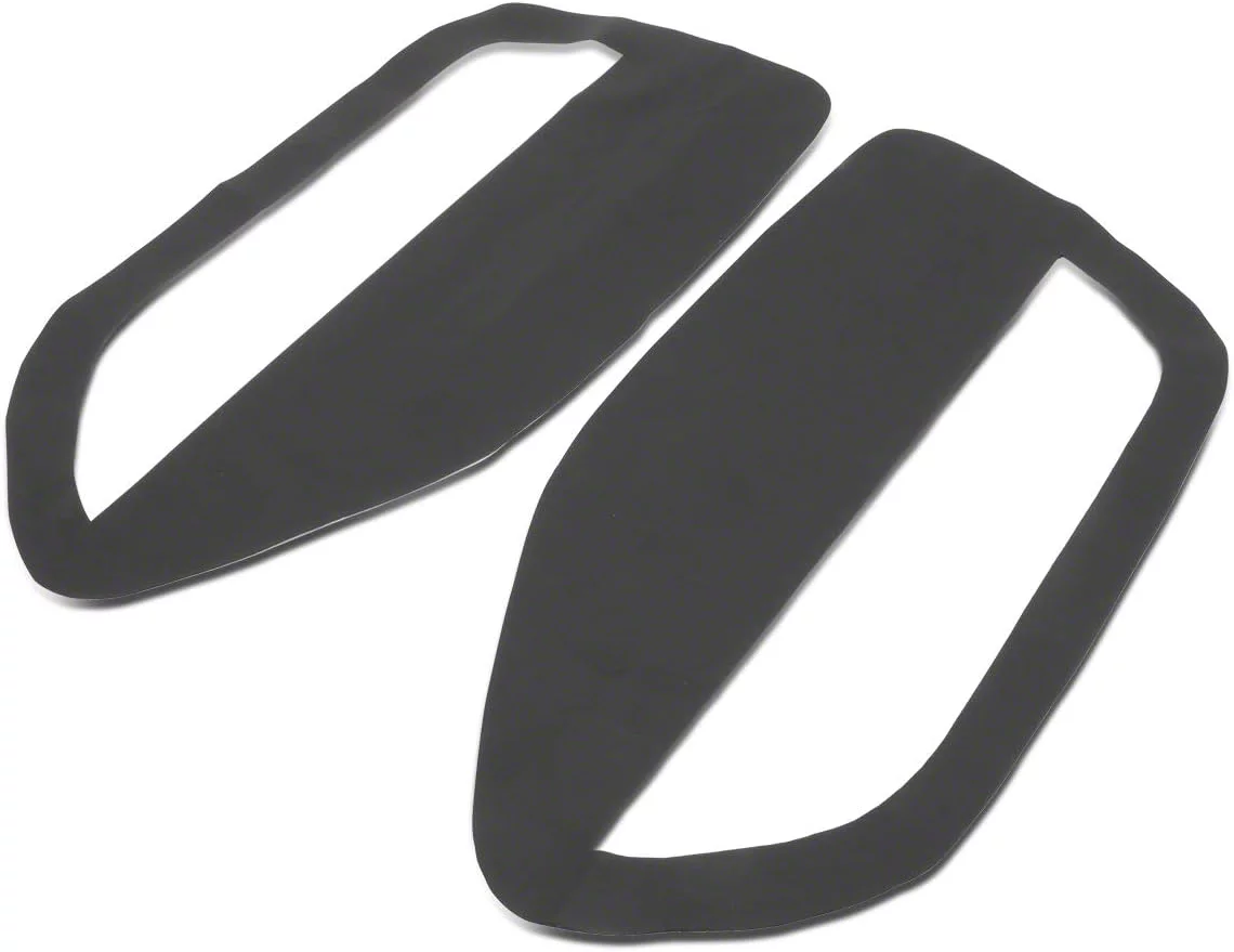 Mustang Door Panel Covers; Black Leather (05-09 Mustang) - Free Shipping