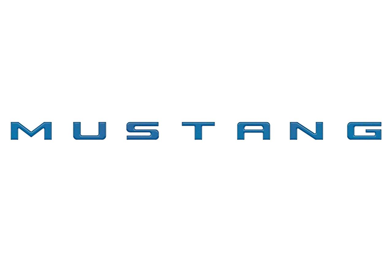 Mustang Engine Bay Letter Inserts; Atlas Blue (24-26 Mustang) - Free ...