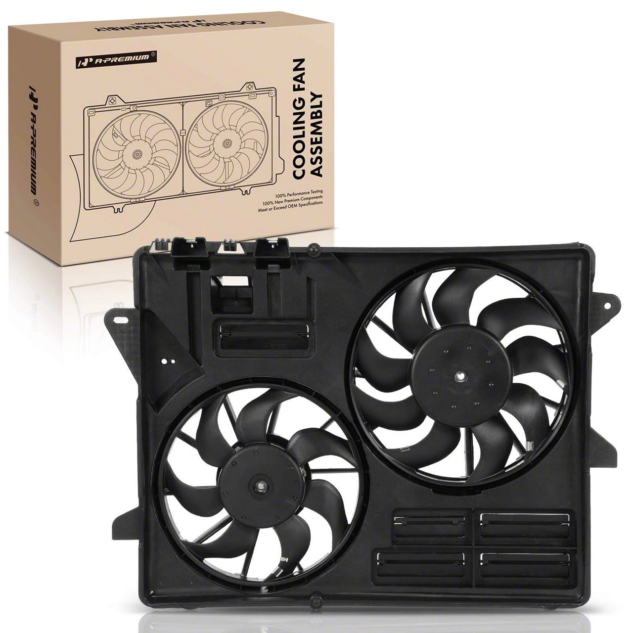 Mustang Engine Radiator Cooling Fan Assembly with Motor (15-21 Mustang ...