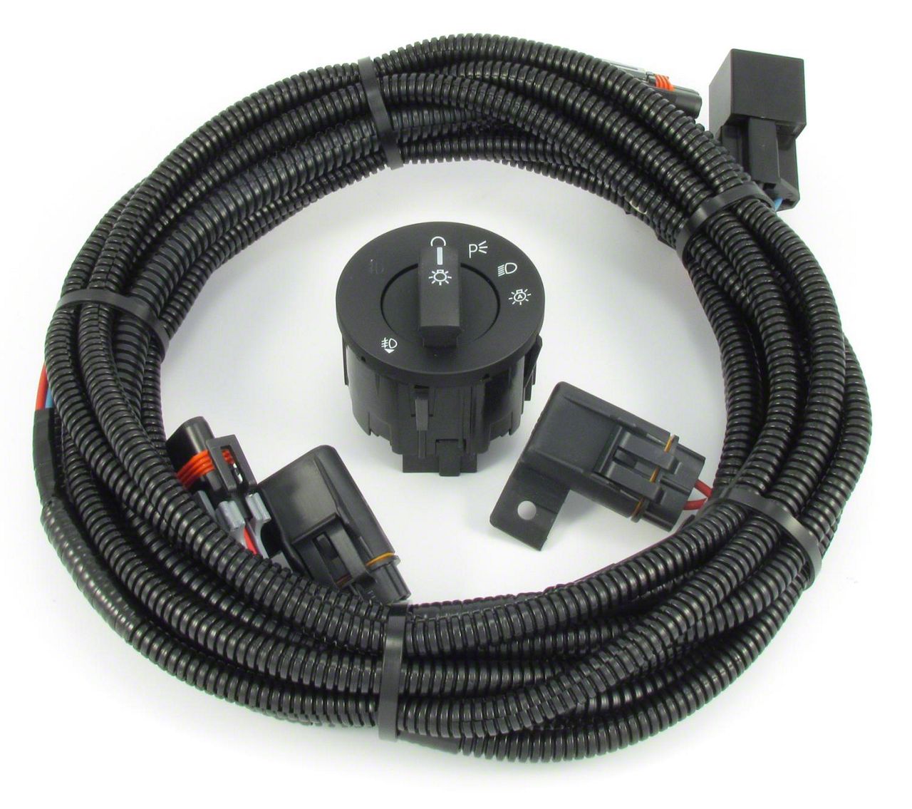 Mustang Fog Light Wiring and Switch Kit; H10 Connector (13-14 Mustang ...