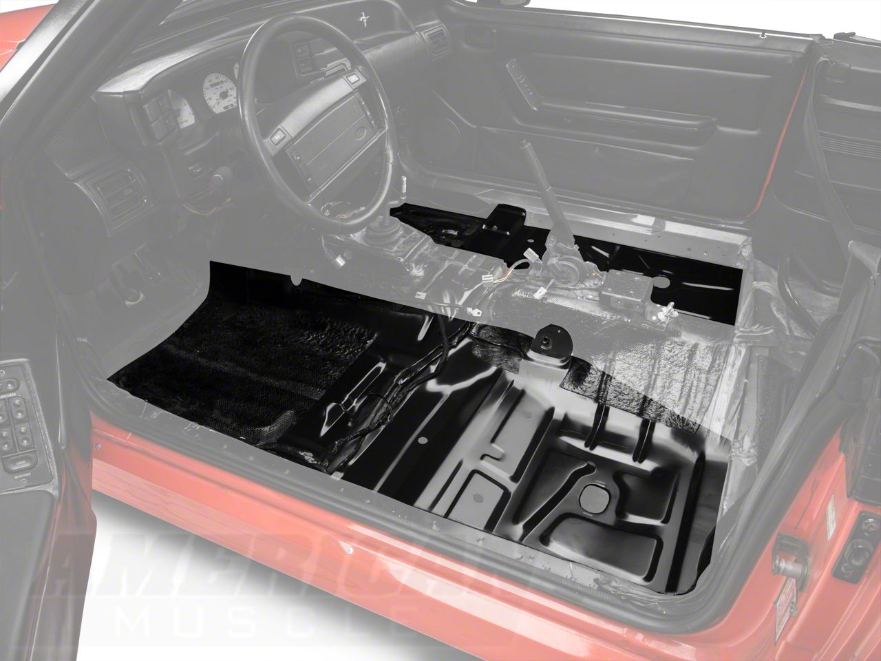 OPR Mustang Replacement Foxbody Floor Pans; Pair 94353 (79-93 Mustang ...