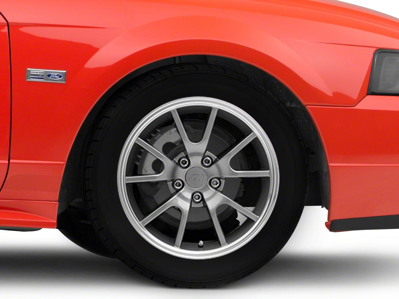 Mustang 17x9 FR500 Style Wheel & NITTO All-Season Motivo Tire Package ...