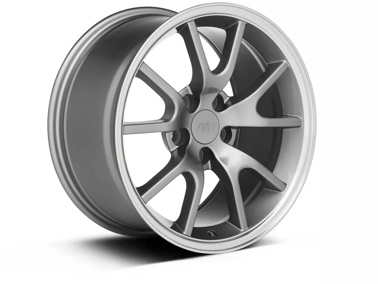 Mustang FR500 Style Anthracite Wheel; 17x9; 30mm Offset (99-04 Mustang ...