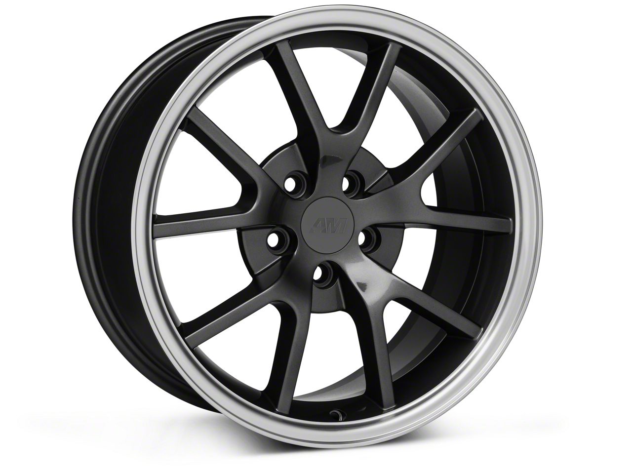 Mustang FR500 Style Anthracite Wheel; 18x9; 30mm Offset (99-04 Mustang ...