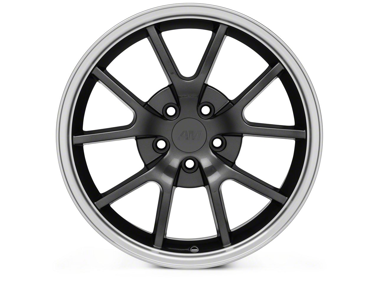 Mustang FR500 Style Anthracite Wheel; 18x9; 30mm Offset (99-04 Mustang ...