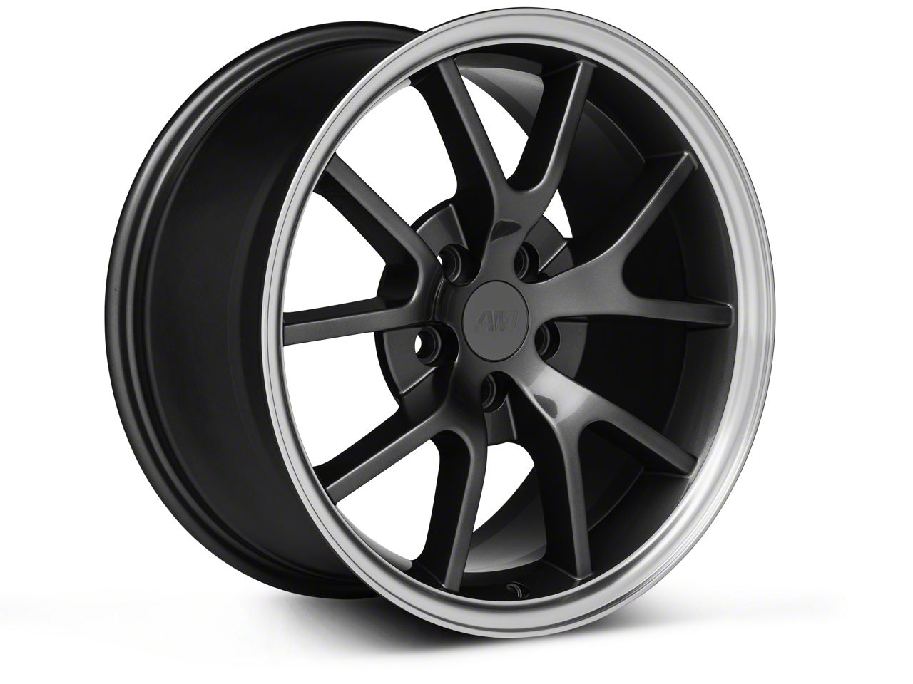 Mustang FR500 Style Anthracite Wheel; 18x9; 30mm Offset (99-04 Mustang ...