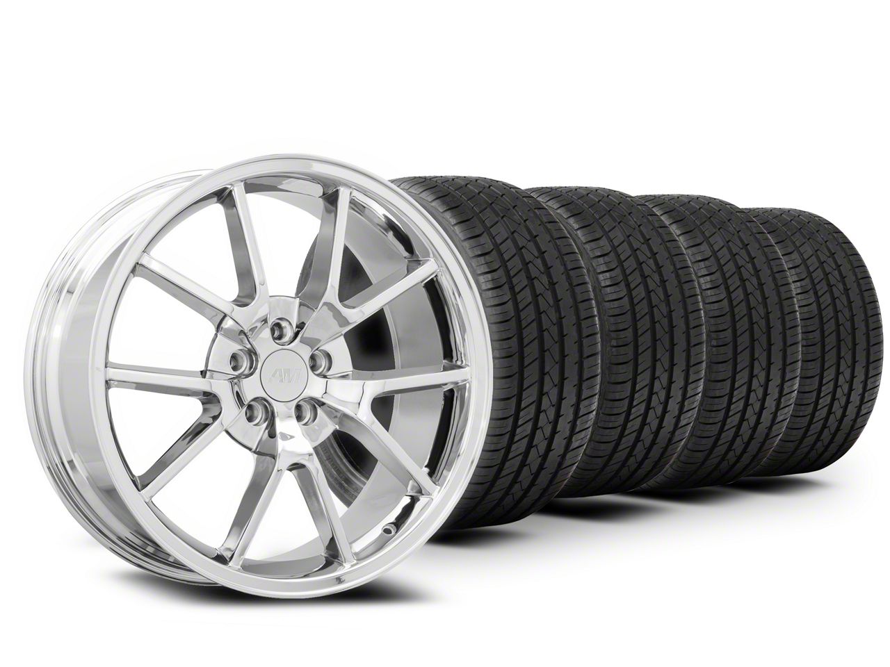 Mustang 20x8.5 FR500 Style Wheel & Lionhart All-Season LH-Five Tire ...