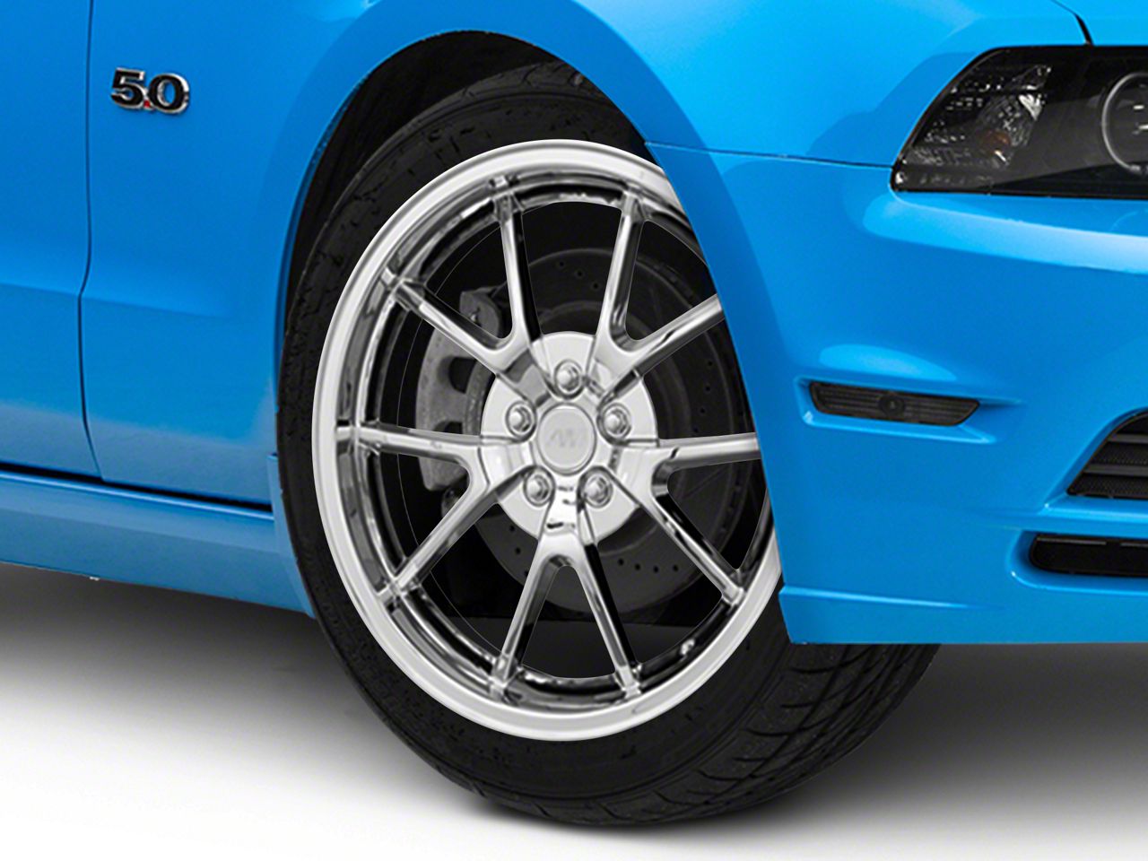 Mustang FR500 Style Chrome Wheel; 20x8.5; 30mm Offset (10-14 Mustang ...