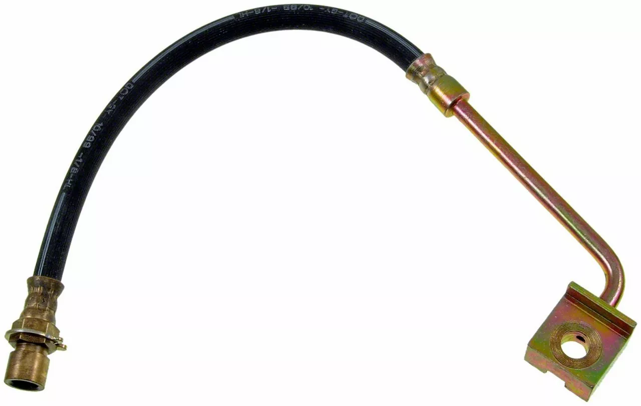 Mustang Front Brake Hydraulic Hose; Driver Side (1984 Mustang SVO ...