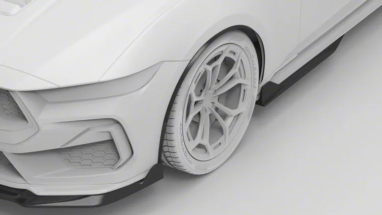 NYTOP Front Fender Flares Matte Carbon Fiber 24 25 Mustang