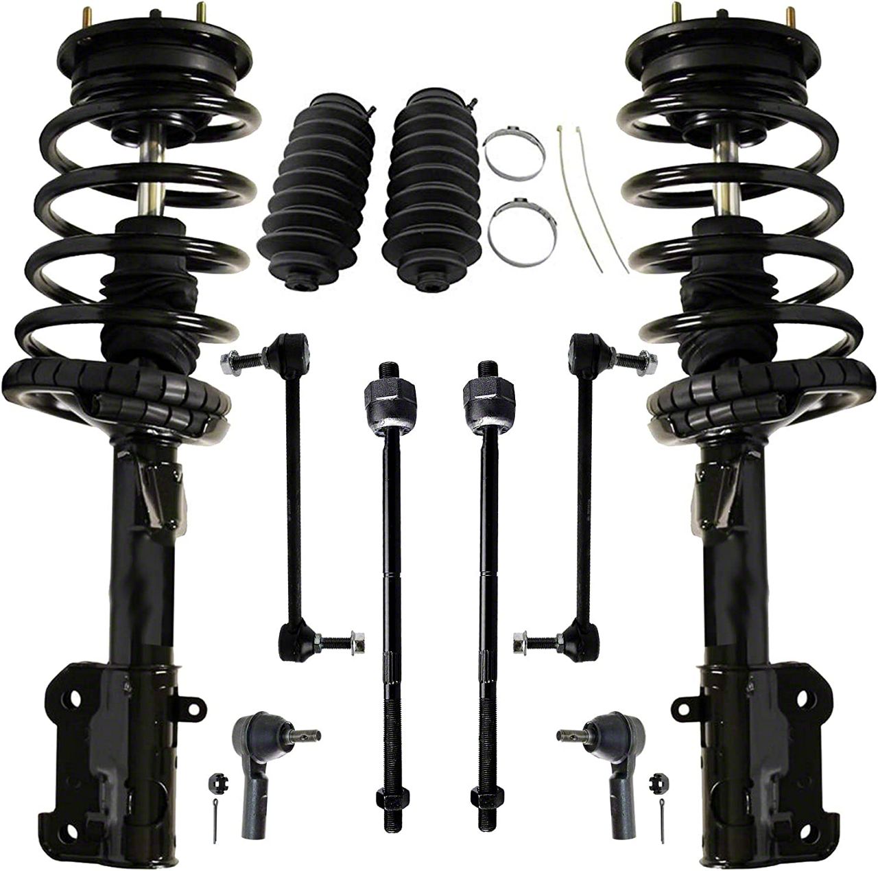 Mustang Front Strut and Spring Assemblies with Sway Bar Links and Tie ...