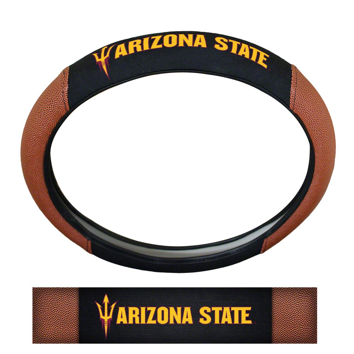Mustang Grip Steering Wheel Cover with Arizona State University Logo ...