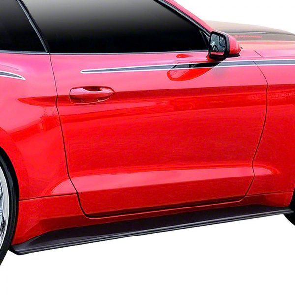 Mustang GT Concept Side Skirt Rocker Panels; Unpainted (15-23 Mustang ...