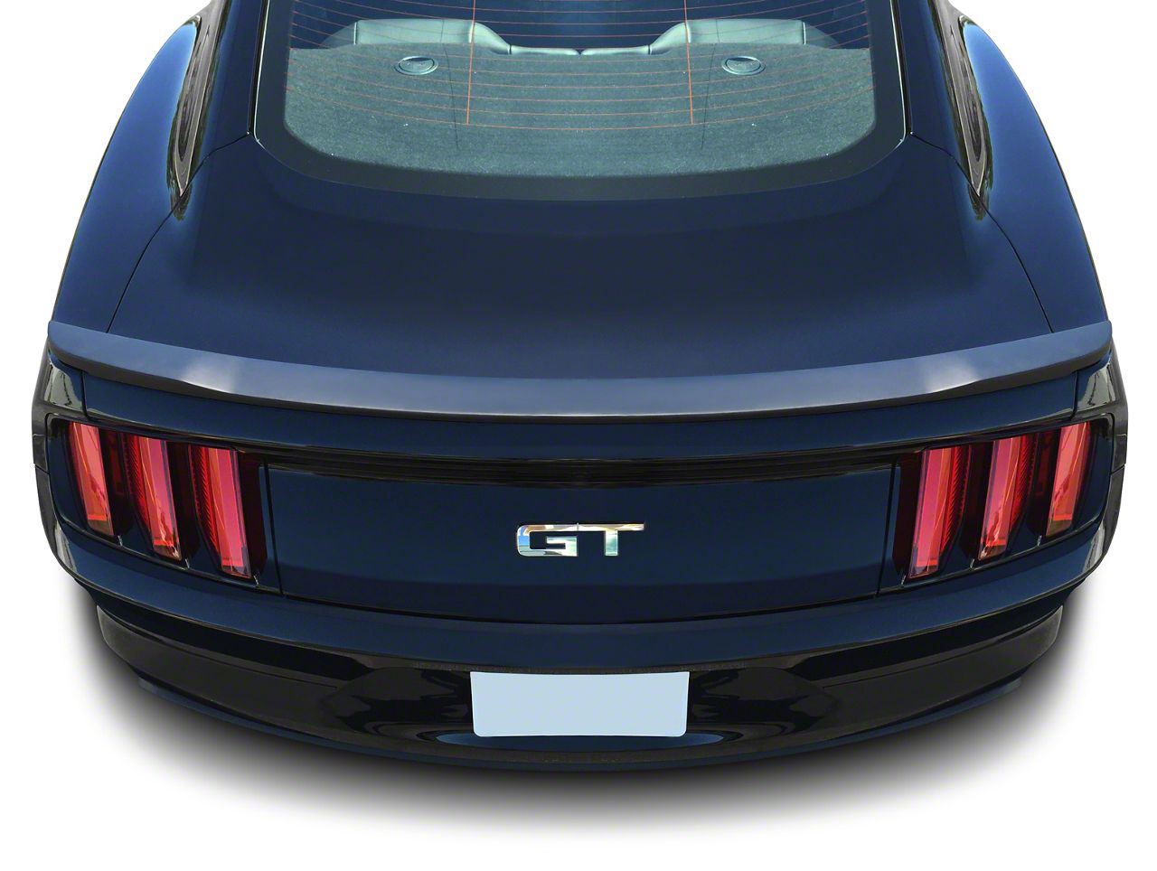 Mustang GT Style Flush Mount Rear Deck Spoiler; Black (15-23 Mustang ...