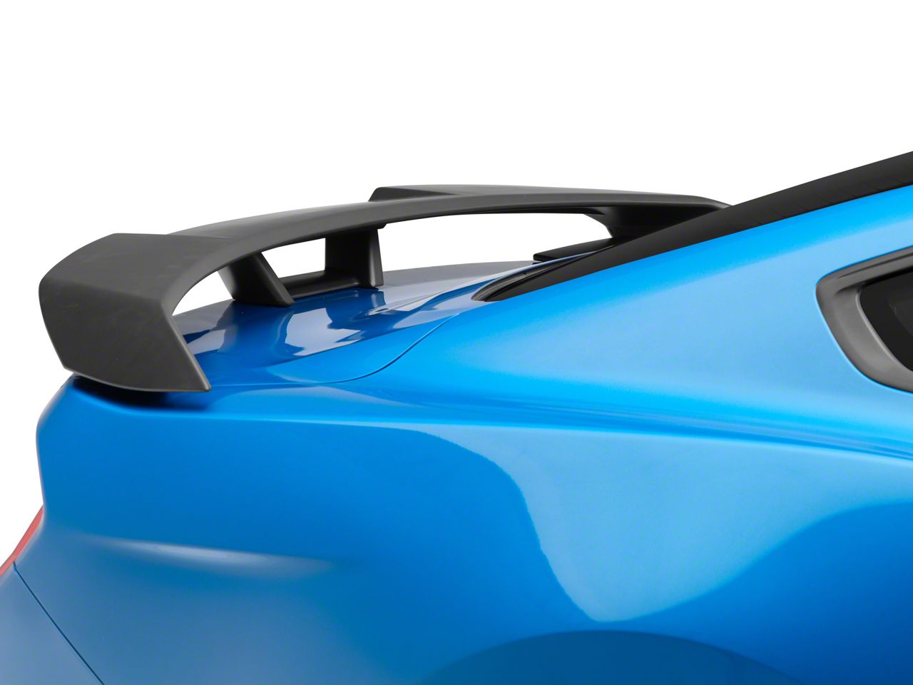 Mustang GT Style Rear Spoiler; Matte Black (15-23 Mustang Fastback ...