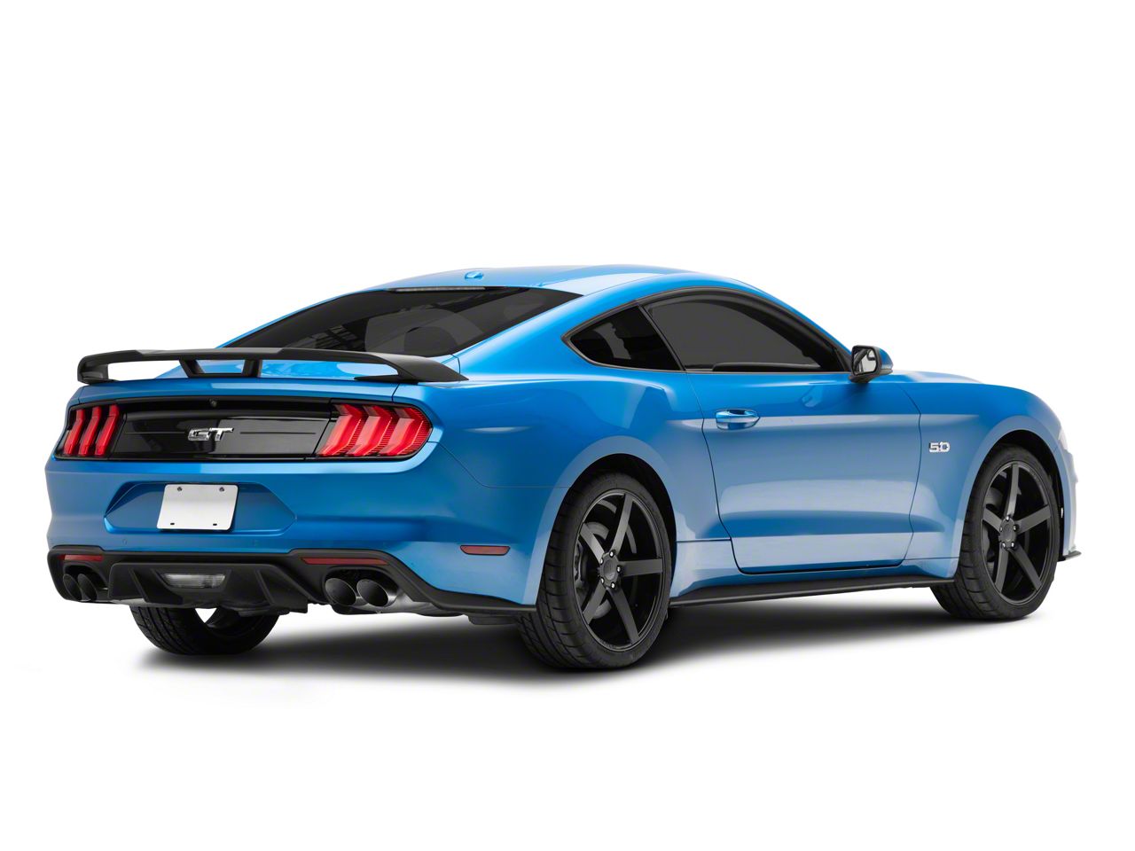 Mustang GT Style Rear Spoiler; Gloss Black (15-23 Mustang Fastback ...
