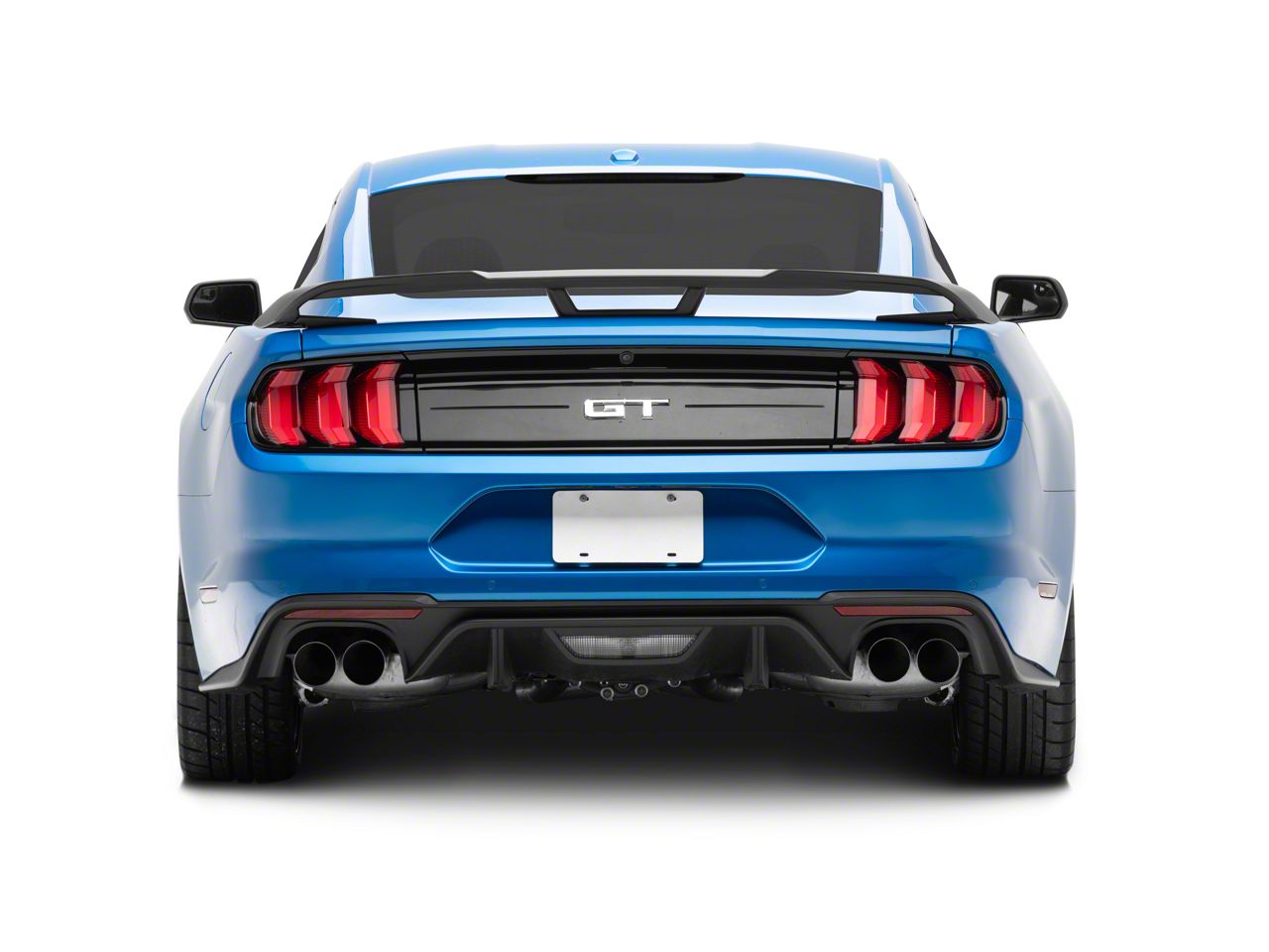 Mustang GT Style Rear Spoiler; Gloss Black (15-23 Mustang Fastback ...
