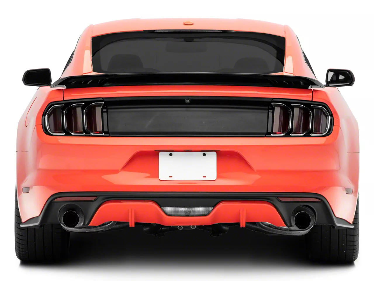 Mustang GT350 Style Rear Spoiler; Gloss Black (15-23 Mustang Fastback ...