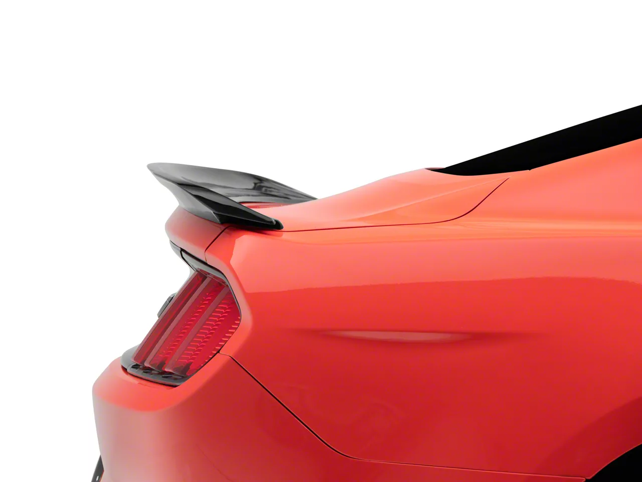 Mustang GT350 Track Pack Style Rear Spoiler; Gloss Black (15-23 Mustang ...