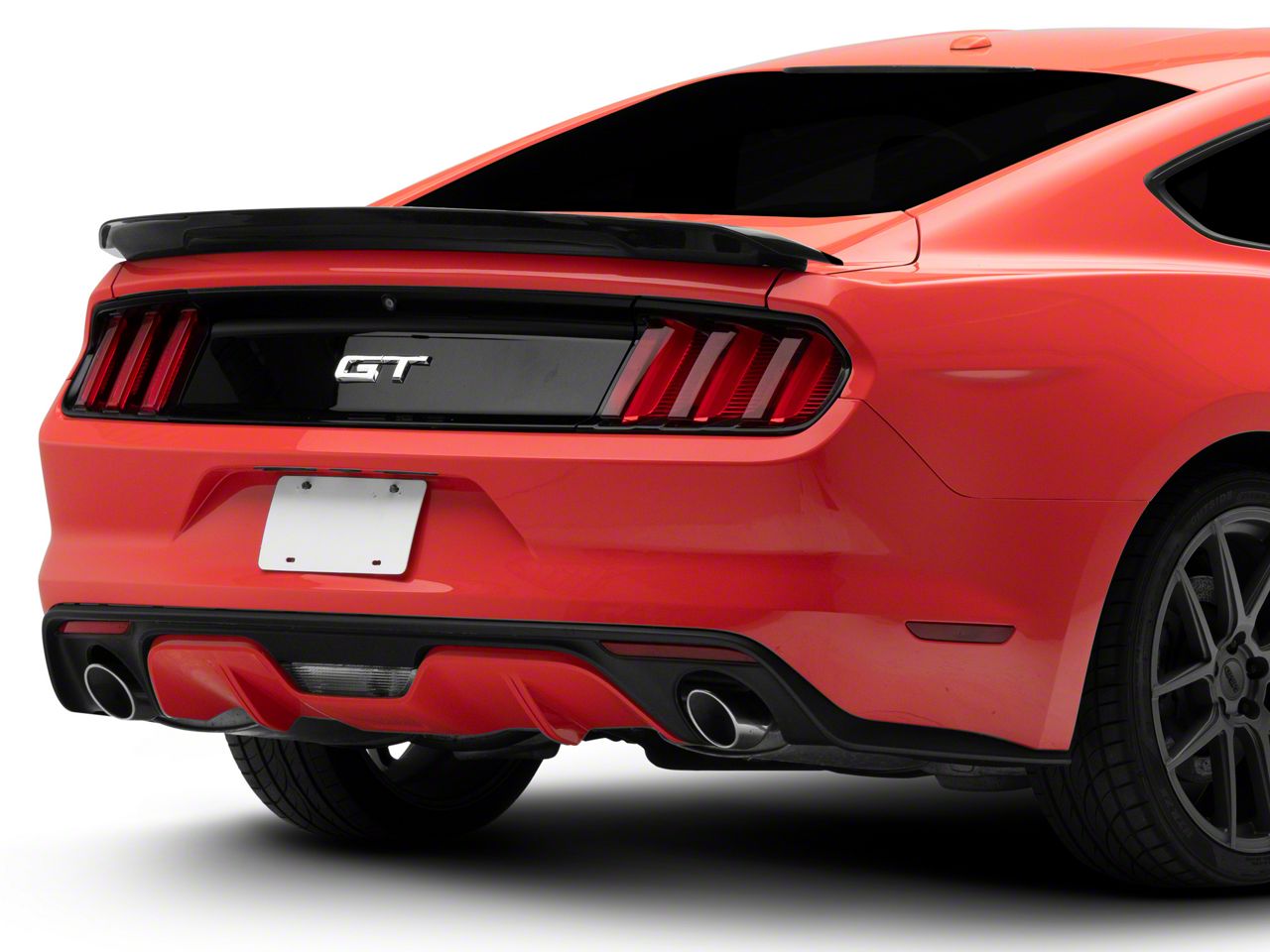 Mustang GT350 Track Pack Style Rear Spoiler; Gloss Black (15-23 Mustang ...