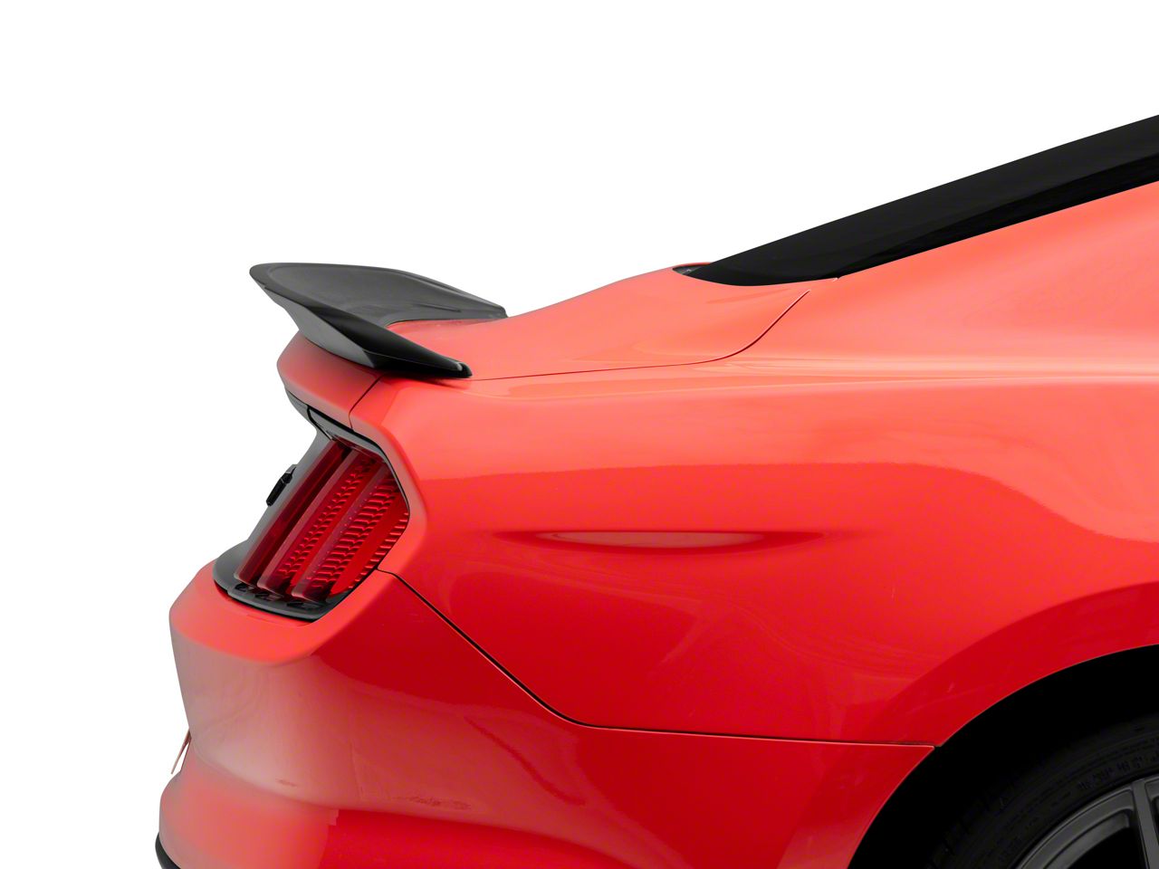 Mustang GT350 Track Pack Style Rear Spoiler; Matte Black (15-23 Mustang ...