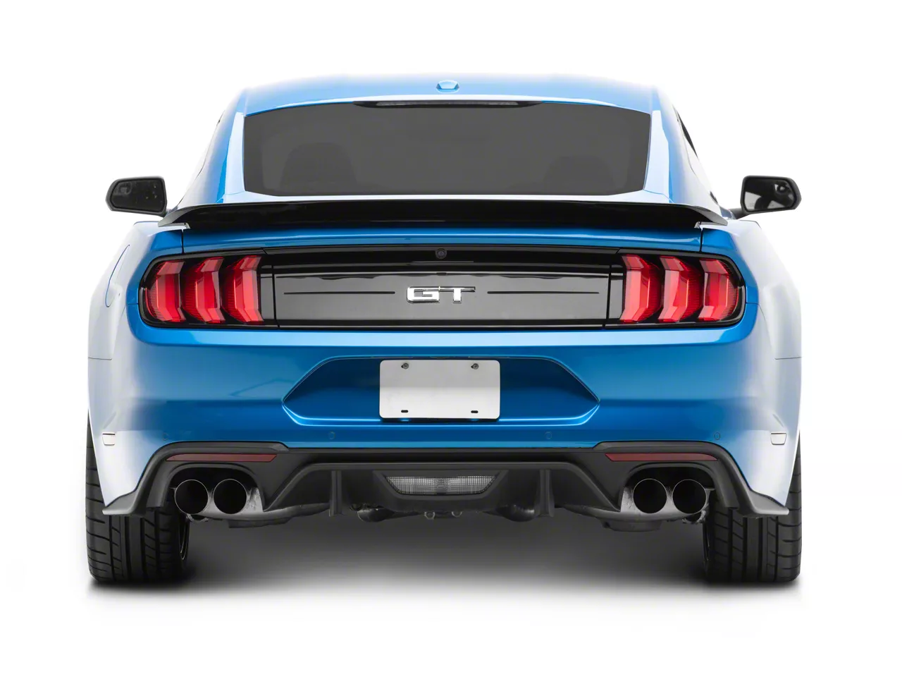 Mustang GT350 Track Pack Style Rear Spoiler; Gloss Black (15-23 Mustang ...