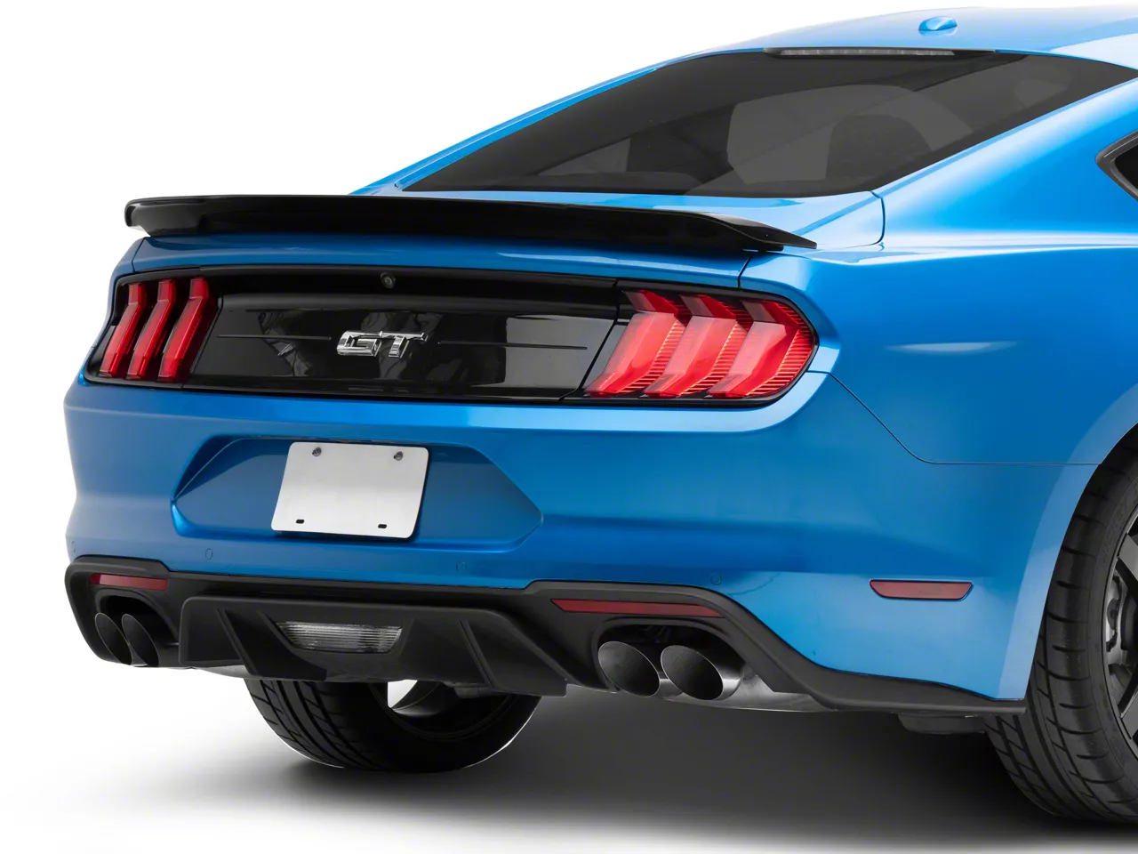 Mustang GT350 Track Pack Style Rear Spoiler; Gloss Black (15-23 Mustang ...