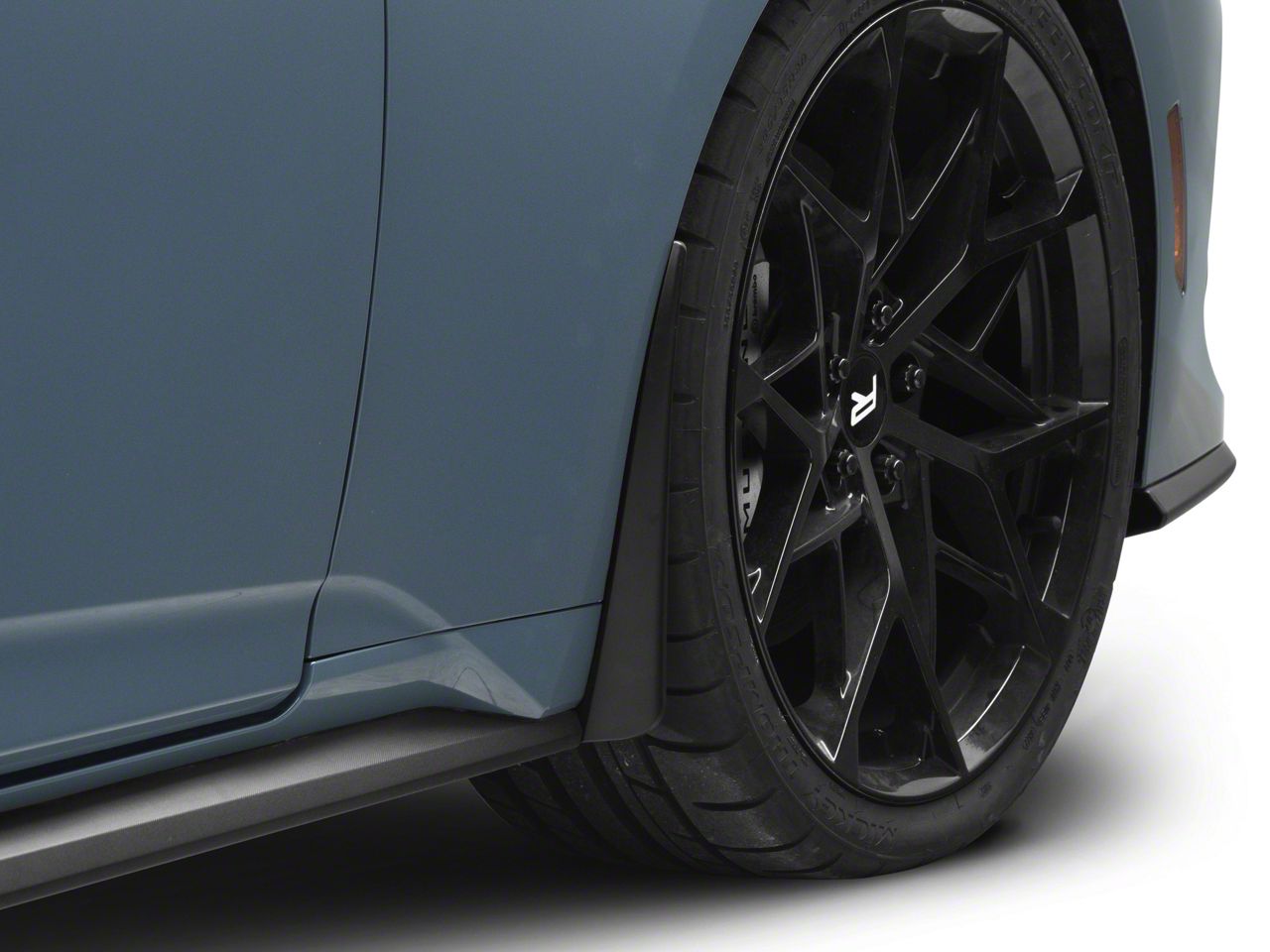 Mustang GT350R Performance Package Front and Rear Splash Guards; Matte ...