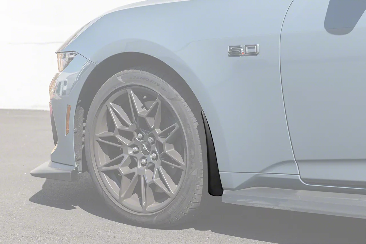 Mustang GT350R Performance Package Front Splash Guards; Matte Black (24 ...