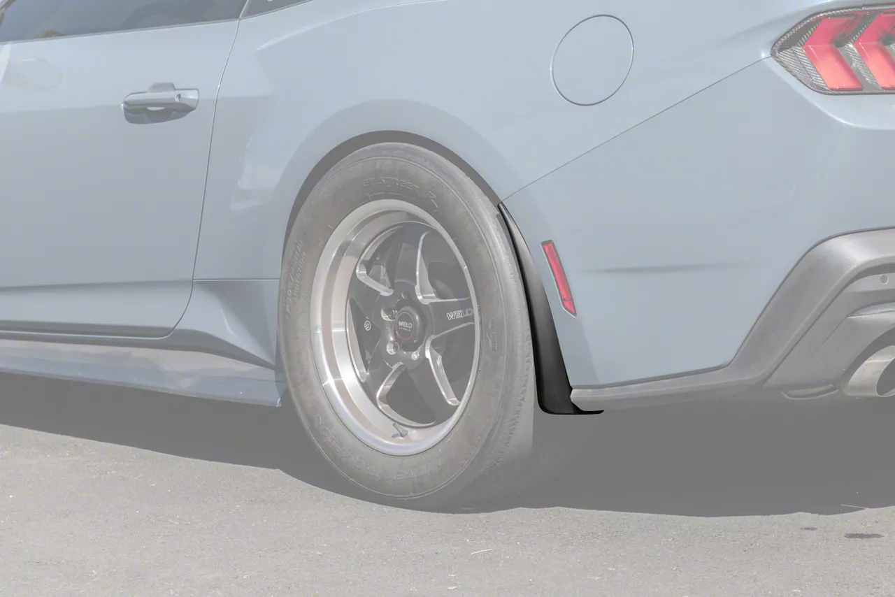 Mustang GT350R Performance Package Rear Splash Guards; Matte Black (24 ...