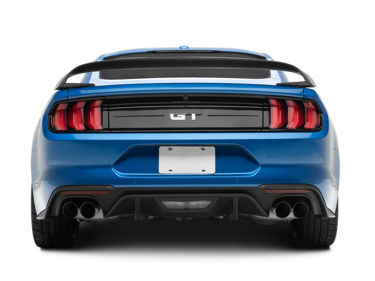 Mustang GT350R Style Rear Spoiler; Carbon Fiber (15-23 Mustang Fastback ...