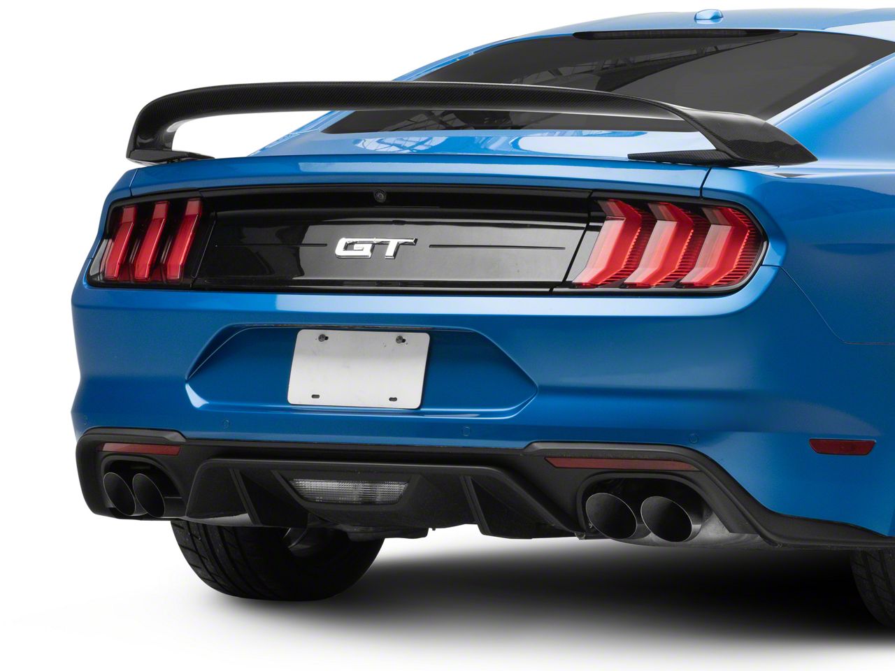 Mustang GT350R Style Rear Spoiler; Carbon Fiber (15-23 Mustang Fastback ...