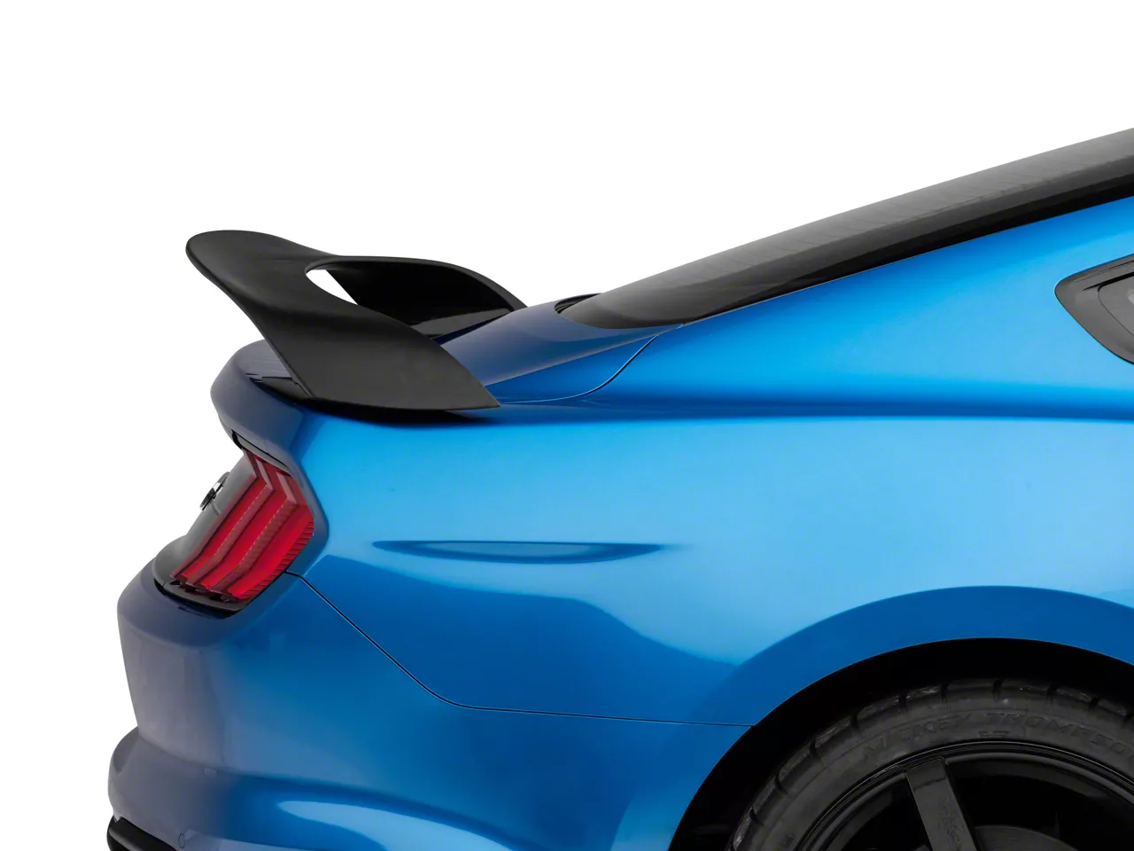 Mustang GT350R Style Rear Spoiler; Matte Black (15-23 Mustang Fastback ...