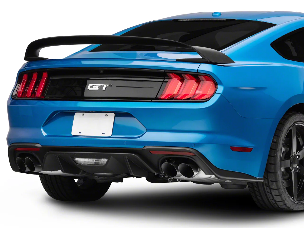 Mustang GT350R Style Rear Spoiler; Matte Black (15-23 Mustang Fastback ...