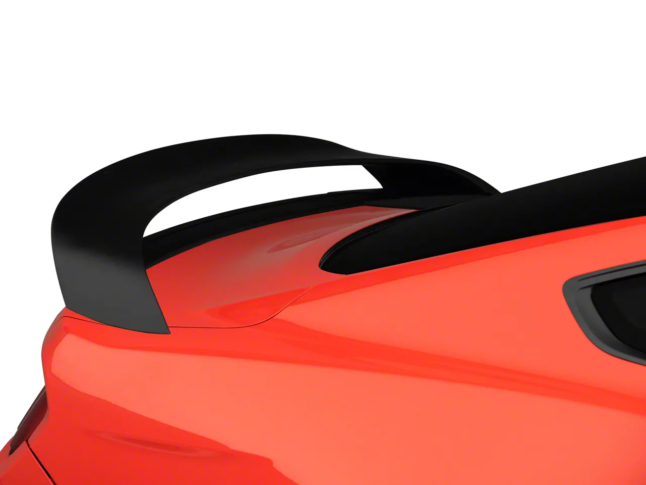 Mustang GT350R Style Rear Spoiler; Matte Black (15-23 Mustang Fastback ...