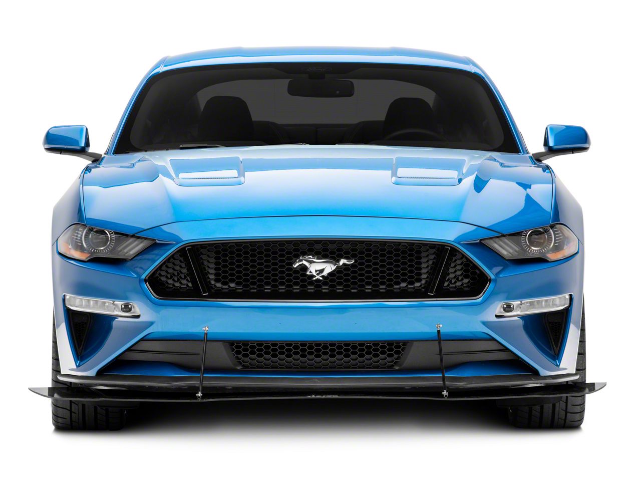 Carbon Fiber Splitter For Mustang GT-Style Carbon Fiber Look Front ...