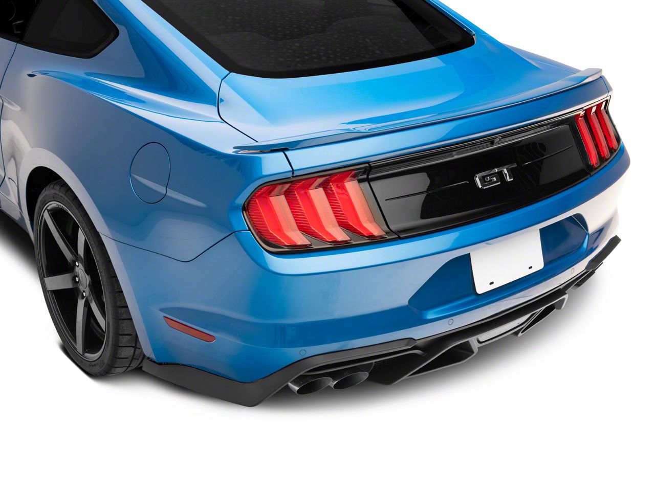 Mustang GT500 Style Rear Diffuser; Matte Black (18-23 Mustang GT ...