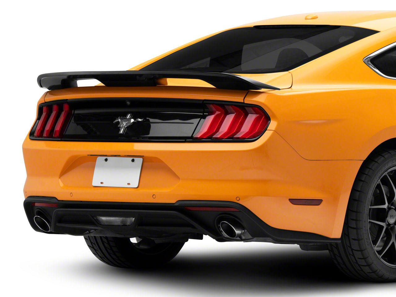 Mustang GT500 Style Rear Spoiler; Gloss Black (15-23 Mustang Fastback ...