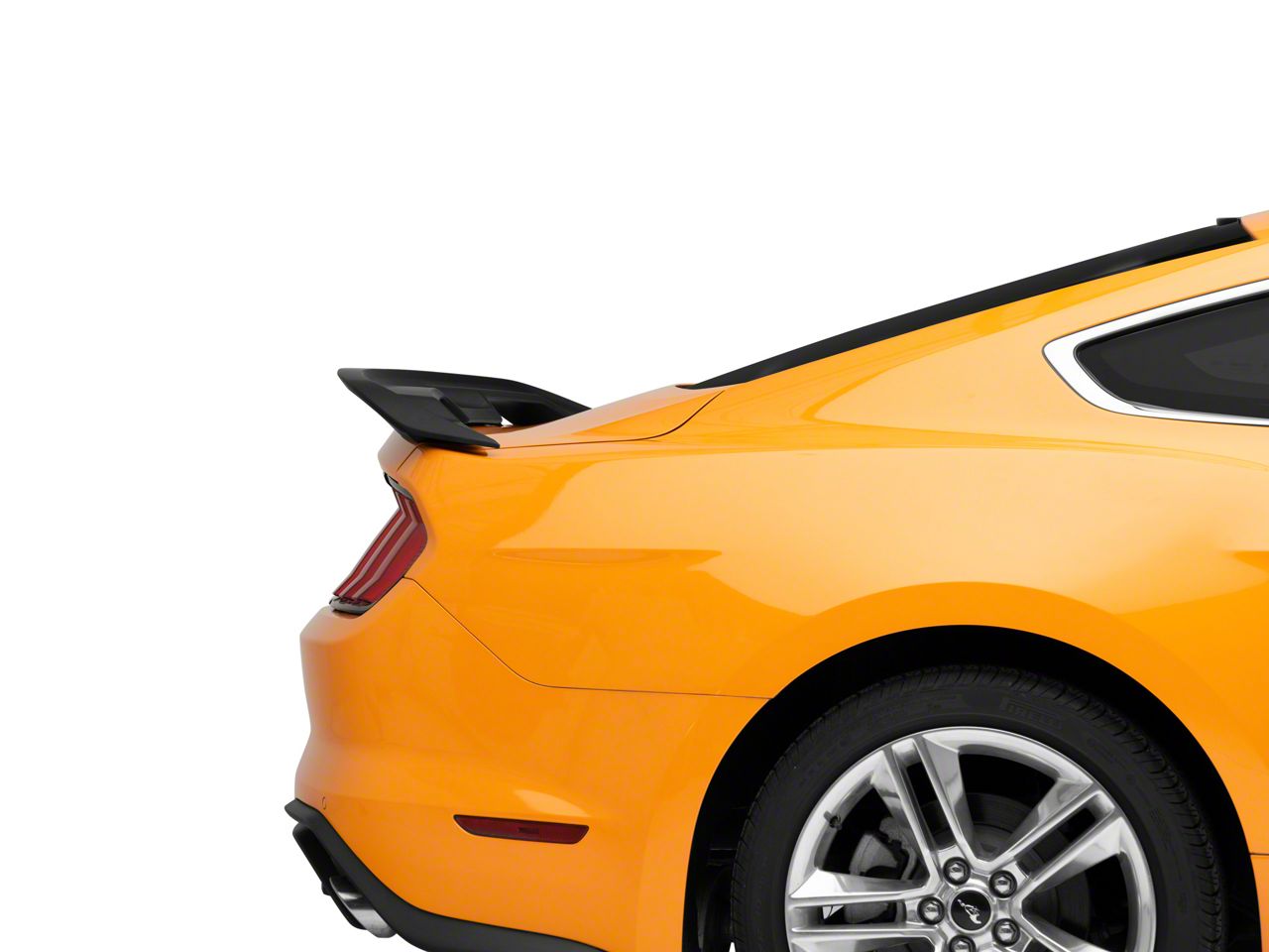 Mustang GT500 Style Rear Spoiler; Matte Black (15-23 Mustang Fastback ...