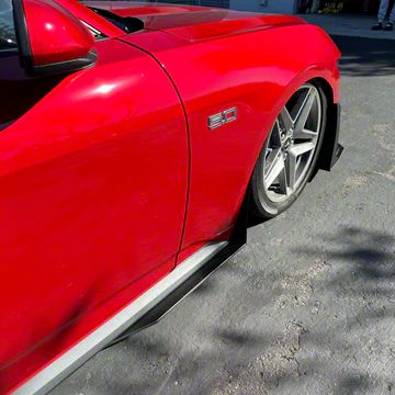 Mustang GT500 Style Side Skirt Extensions with Rock Guards (24-25 ...