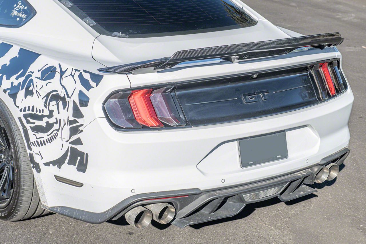 Mustang GT500 Style Wickerbill Rear Spoiler; Carbon Fiber (15-23 ...