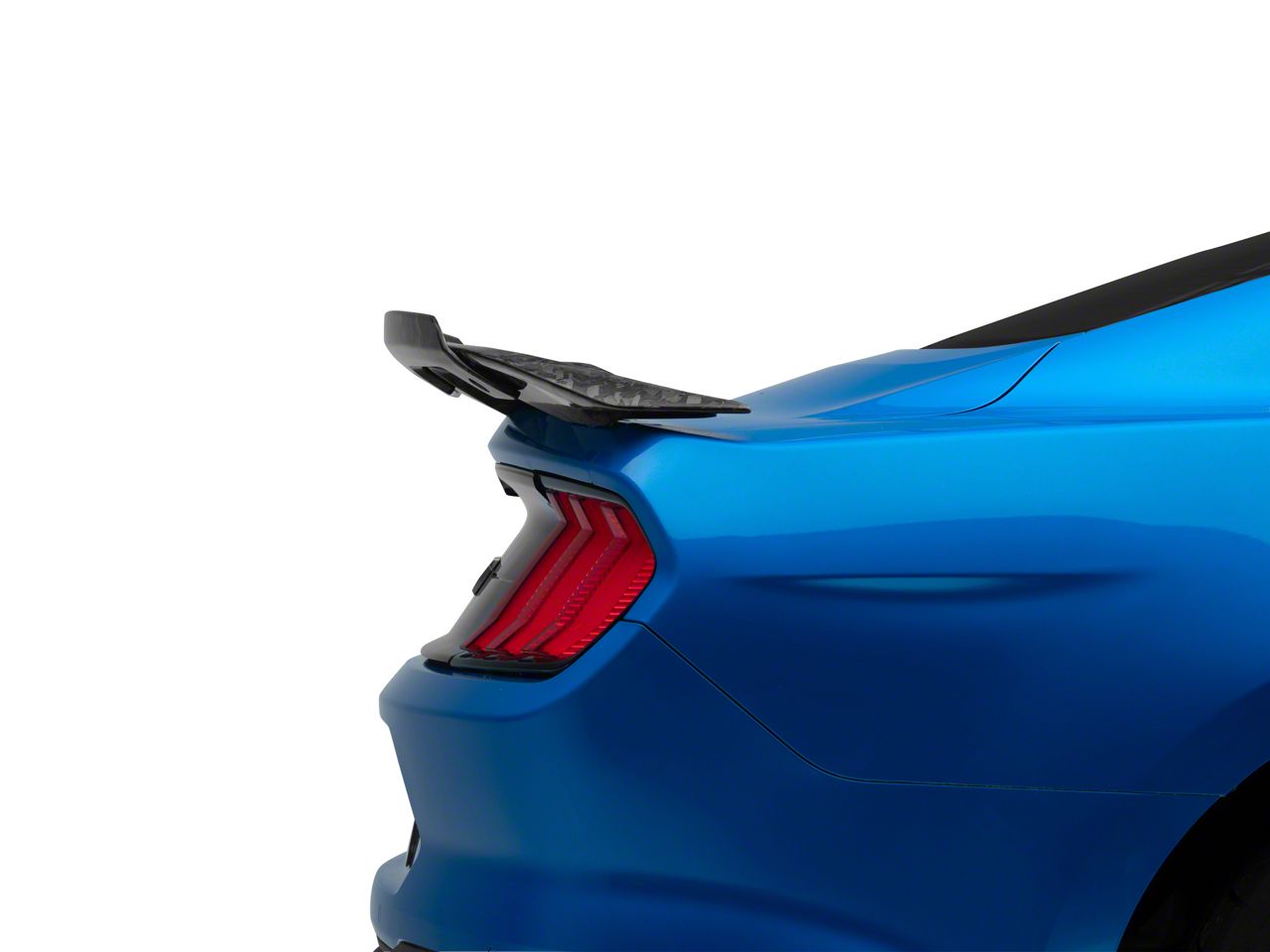 Mustang GT500 Style Wickerbill Rear Spoiler; Forged Carbon Fiber (15-23 ...