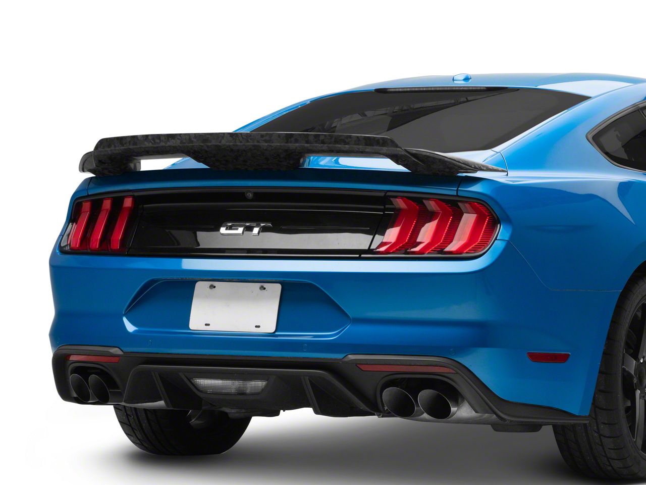 Mustang GT500 Style Wickerbill Rear Spoiler; Forged Carbon Fiber (15-23 ...