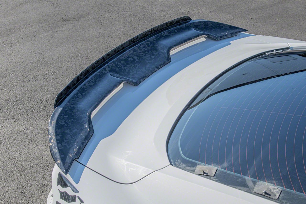 Mustang GT500 Style Wickerbill Rear Spoiler; Forged Carbon Fiber (15-23 ...