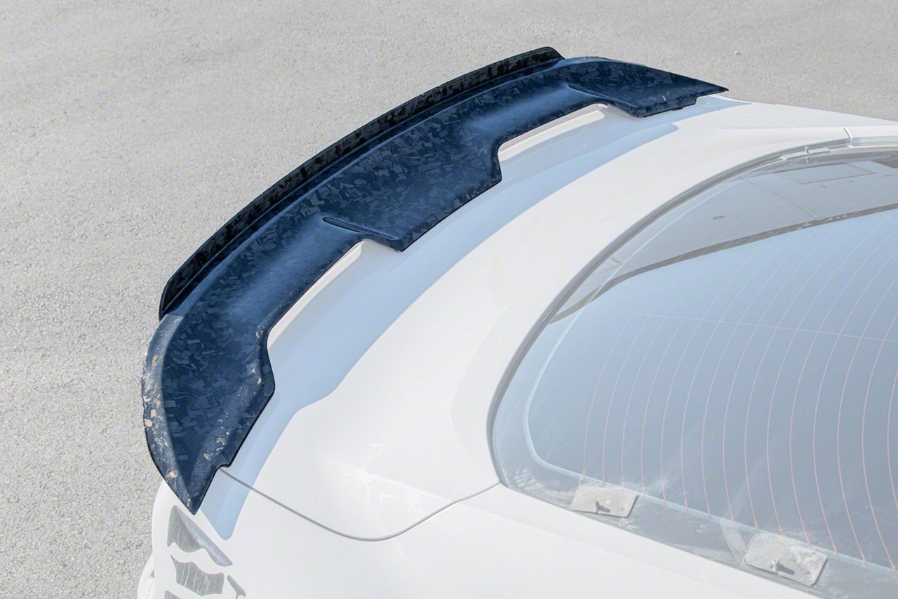 Mustang GT500 Style Wickerbill Rear Spoiler; Forged Carbon Fiber (15-23 ...