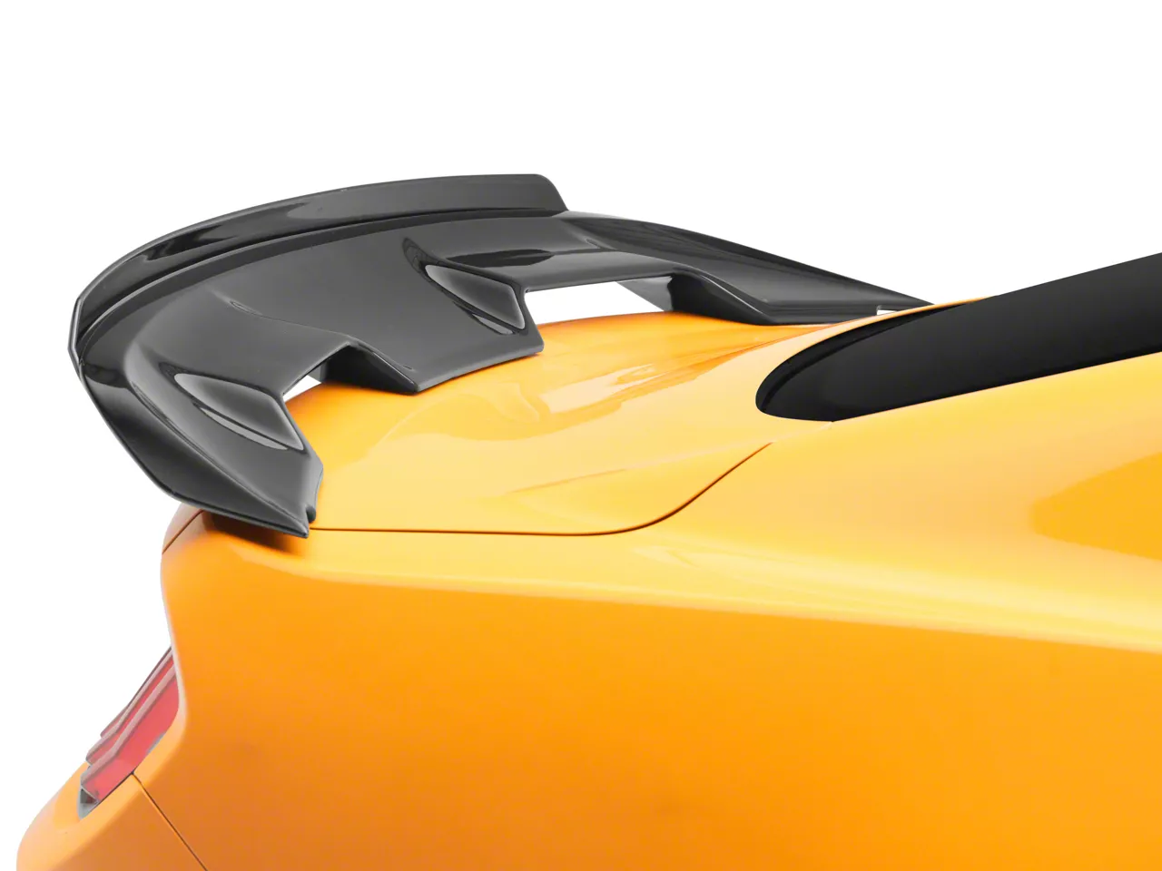 Mustang GT500 Style Wickerbill Rear Spoiler; Gloss Black (15-23 Mustang ...